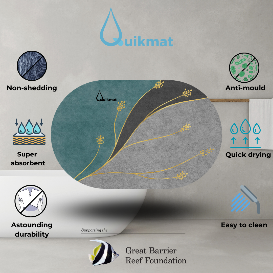 Quikmat | Slip-Resistant & Super Absorbent Luxury Bath Mats